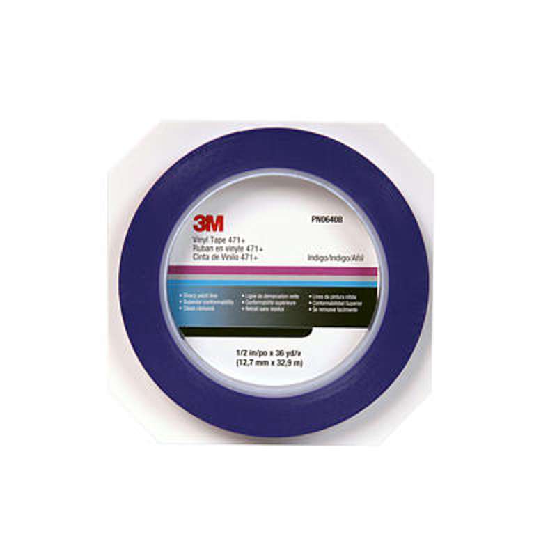 3M 06408 3M™ Vinyl Tape 471+ 1/2" X 36Yd - National Autobody Wholesalers